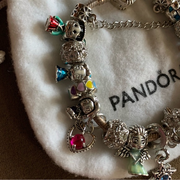 Pandora | Jewelry | Pandora Moment Snake Chain Bracelet W New Lots ...